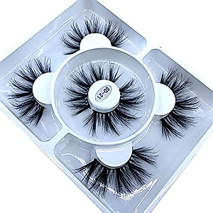 HBZGTLAD 2020 New 3 pairs natural false eyelashes fake lashes long makeup 3d mink lashes eyelash extension mink eyelashes for beauty (SD-21)