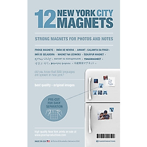 Set of 12 New York Refrigerator Magnets in Elegant Packaging Inside Crystal Clear Bag. Style 12S-2. Our Fridge Magnets are Made in USA.