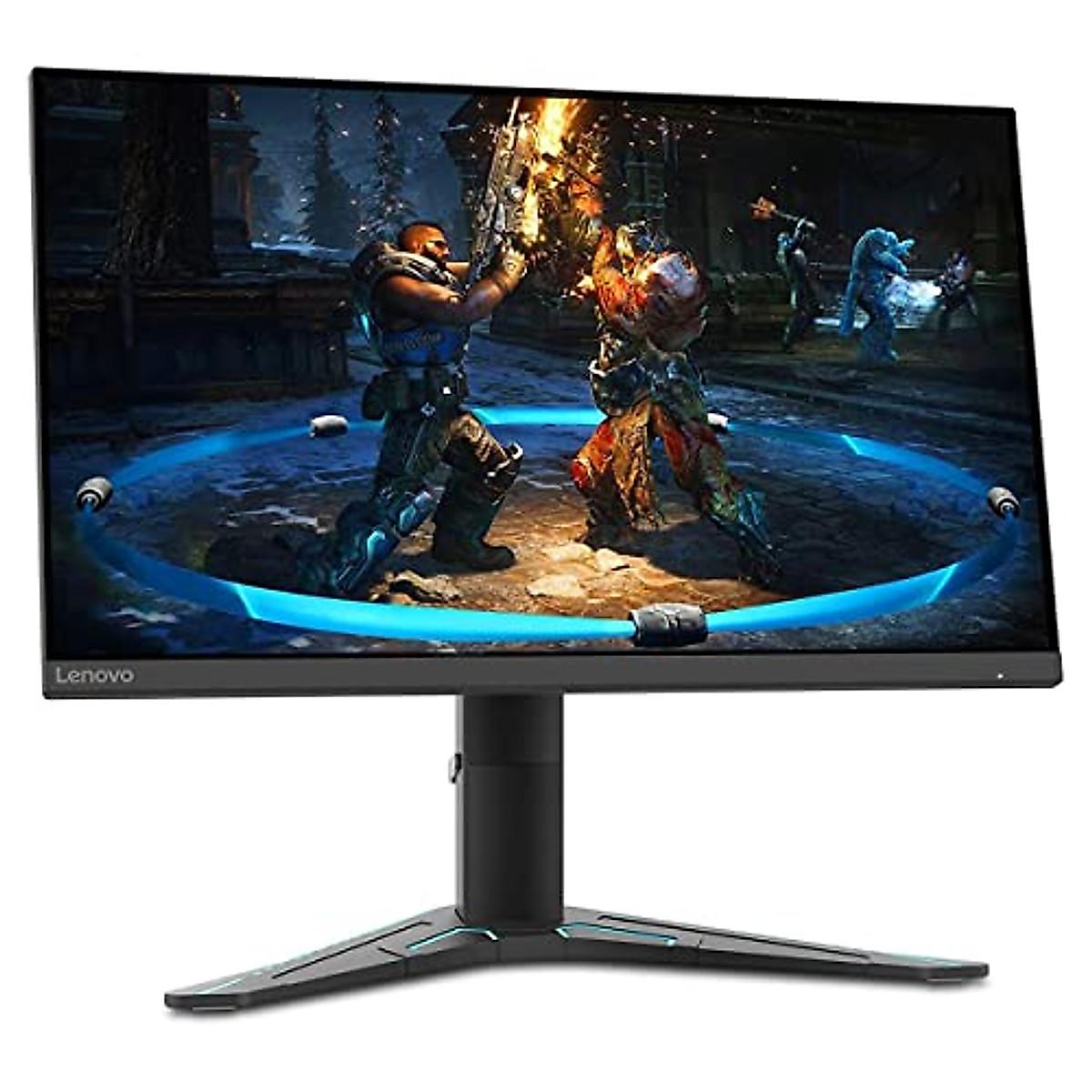 Lenovo G27-20 27-inch Gaming Monitor, FHD, IPS, 144Hz, 1ms, FreeSync Premium and NVIDIA G-SYNC Compatible, NearEdgeless, VESA Mount, Height and Tilt Adjust, HDMI, DP
