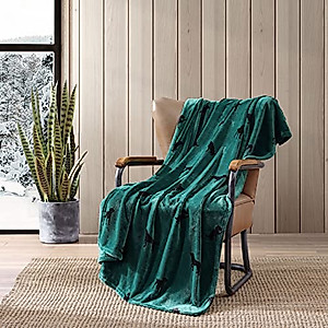 Eddie Bauer- Throw Blanket, Ultra Soft Plush Home Décor, All Season Bedding (Buddy The Dog Green, 50 x 60)