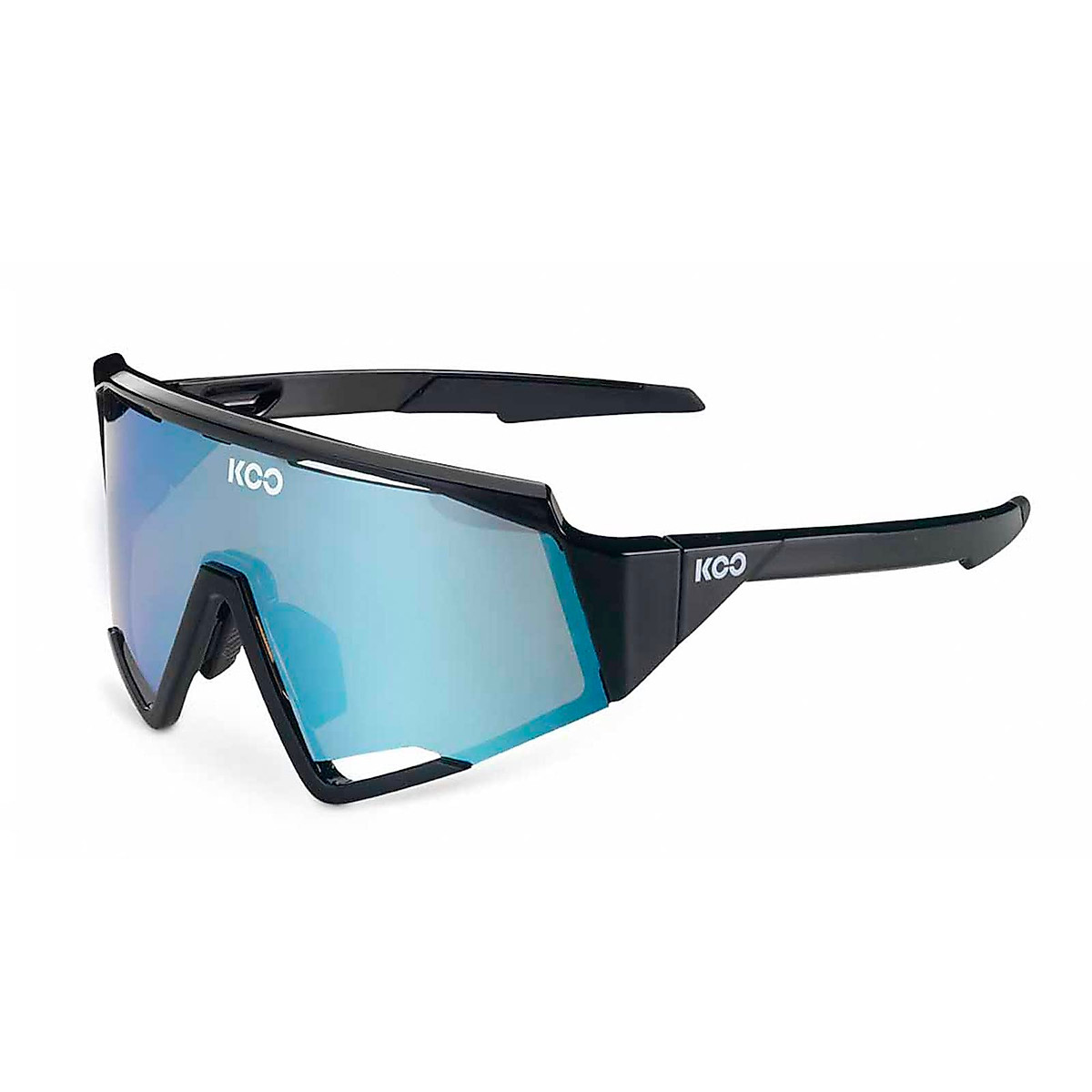 KOO Spectro Sunglasses I Performance Eyewear for Road, Triathlete & Cyclocross Sports - Black Torquoise