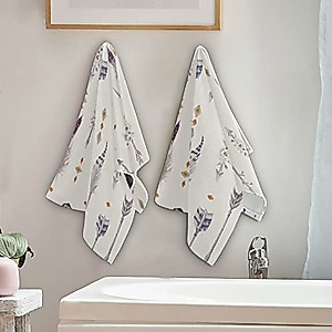 Premium Polyester Cotton Hand Towels Boho Arrows and Feathers, Highly Absorbent,Set of 2, 28.3 x 14.4in(227rh0a)