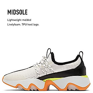 Sorel Women's Kinetic Impact II Lace Sneaker - Sea Salt, Koi - Size 8