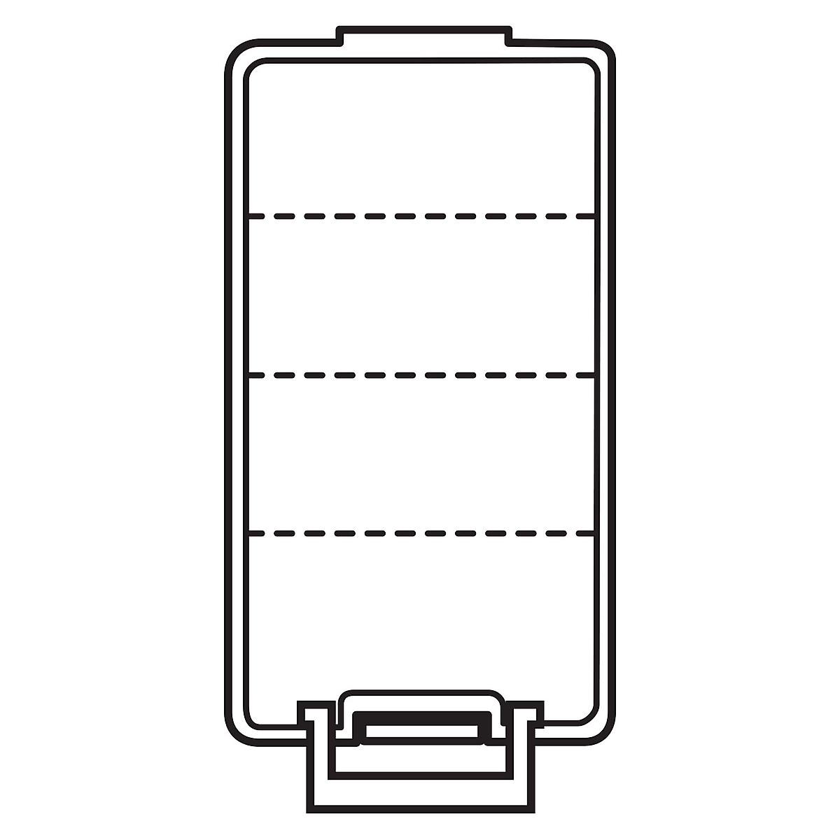 Flambeau Outdoors 4510 Clear Fishing Tackle Box Organizer - Super Half Satchel Soft Fishing Lure Storage Boxes, Bait Box Fishing Tackle Organizer, Tuff Tainer Tackle Box with Zerust Anti-Rust Dividers