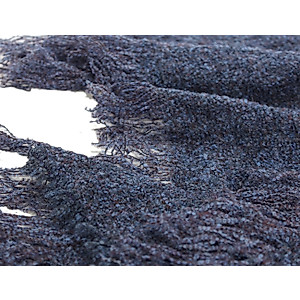 Biddy Murphy Irish 100% Soft Lambswool Pashmina Shawl & Wrap for Women, Mountain Blue