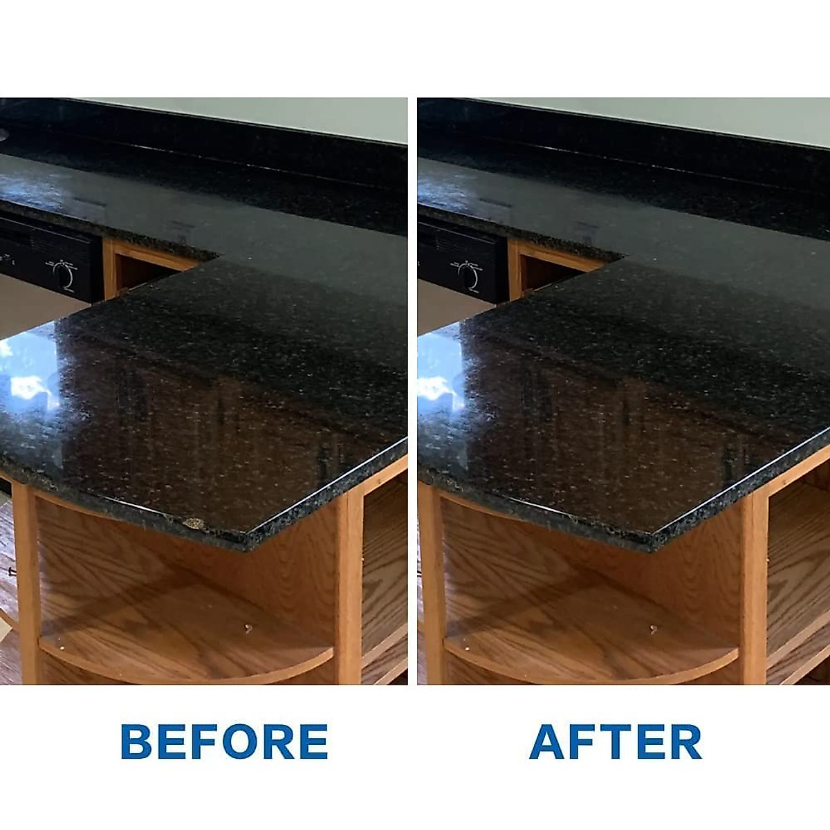 Granite, Marble and Quartz Countertops chip Repair Kit - Fix Nicks, Chips, or Scratches on Granite, Marble Porcelain, corian, Travertine, Quartz and Other Natural Stone and Acrylic Surfaces.（Black）