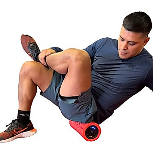 Ricks-ter Vibrating Foam Roller Intense 5-Speed Massage & Exercise Body Roller - Deep Tissue Trigger Point Performance, Back Muscle Recovery - Rechargeable