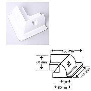 NUZAMAS Solar Panel Universal 4 Corner Drill-Free Glue Mounting Brackets for RV Marine Flat Roof Camping Van and Caravan Installations UV-Resistant- White