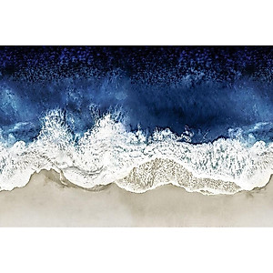 ArtDirect Olsen, Maggie 40x28 Gallery Wrapped Canvas Museum Art Titled: Indigo Waves From Above II