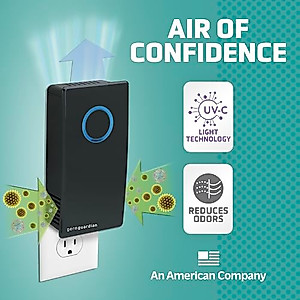 GermGuardian Elite Pluggable UV Sanitizer and Odor Reducer, Black Onyx (GG1100B)