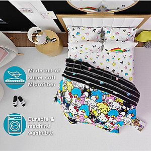 Franco Sanrio Hello Kitty & Friends Bedding 7 Piece Super Soft Comforter and Sheet Set with Sham, Full, (100% Official Licensed Product) Collectibles