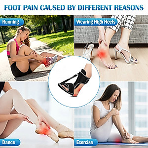WXY Foot Brace with Support Plate - Dorsal Night Splint for Plantar Fasciitis Women Men - Plantar Fasciitis Relief Achilles Tendonitis Foot Drop Heel Pain Black