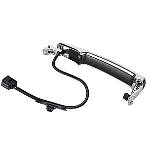 FAERSI Exterior Chrome Door Handle Front Left Driver Side Smart Entry Keyless Replacements for 2008-2013 Nissan Rogue Replaces#15861, 80640-CZ31B 80640-CZ31A, 80645-CA000