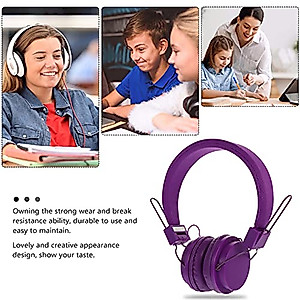 OSALADI 3. 5mm Earphone Over-Ear Headphones 's Headphones Fashion Headset Over- Ear Headphone Wired Game Earphone Simple Gaming Headphone Wired PC Headset Wired Headphones