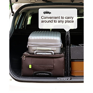 ACSTEP 18 Inch Folding Step Stools for Adults and Kids, Non-Slip Foldable Plastic Collapsible Stepping Stool with Handle Holds Up to 300 LBS Dot Black (1 Pack)