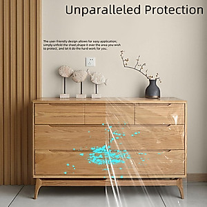 Kingplast 2 Pack Plastic Chair Cover for Moving and Storage 46"x 76" Plastic Furniture Covers Moving Heavy-Duty Water Resistant &Cover Dust-Proof for Indoor Outdoor Patio