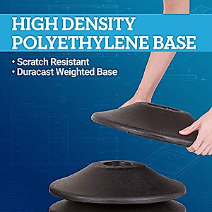 US Weight - U2102EXT Heavy Duty Premium Steel Crowd Control Stanchion with Extended 13-foot Retractable Belt, Black, Two Pack