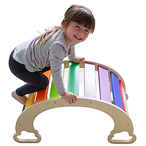 Waldorf Rocker Board for Toddlers - Safe Non Toxic Climbing and Rocking Board