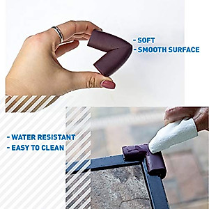 Sharp Edge and Furniture Safety Guards 20.4ft Protective Foam Cushion; 18ft Bumper 8 Adhesive Childsafe Corners Baby Caring Child Proofing Set NonToxic and Safe For Table, Fireplace, Countertop; Brown