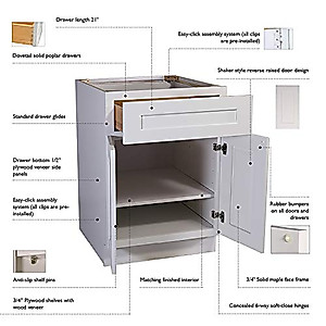 Design House Kitchen Cabinets-Wall, 30 in, Espresso