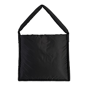 Elegant Women Winter Autumn Soft Puffer Quilted tote Shoulder Bag Handbag Pillow Bag (Black)
