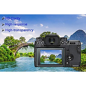 HUIPUXIANG Screen Protector for Fuji Fujifilm X-T3 XT3 Camera,0.3mm High Definition 9H Hardness Optical LCD Premium Glass Protective Film Cover [3 Pack]