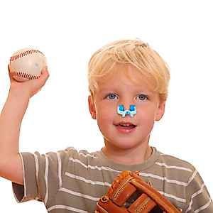 60 Pieces Nose Stop Clips Nose Nasal Stopper Clips Plastic Foam Nose Clips for Accidental or Emergency Condition (Blue)