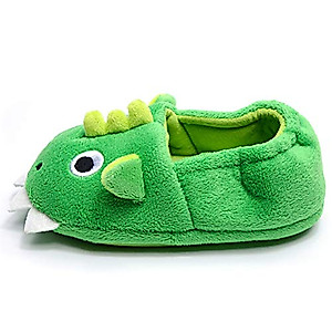 Toddler Baby Boys House Slipper Cute Dinosaur Cartoon Soft Anti-Slip Winter Shoes (Toddler/Little Kid)