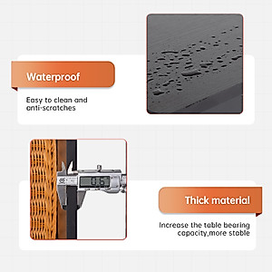 FDW Coffee Table Lift Top Coffee Table Coffee Table with Hidden Compartment and Storage Shelf for Living Room Reception Room 47.2in L,Black