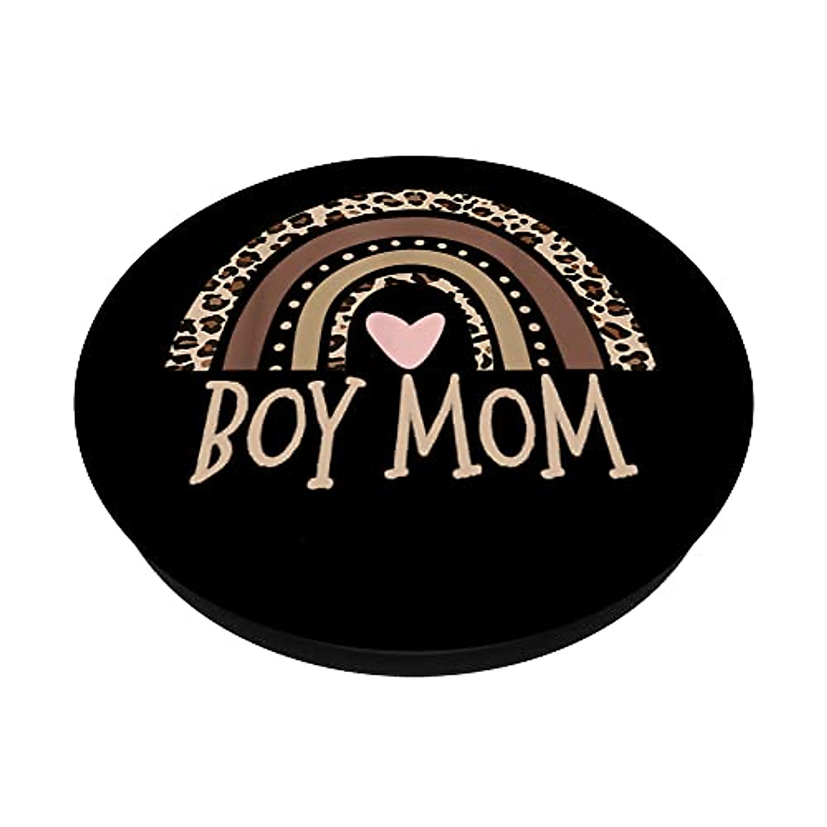 Rainbow Leopard Print Boy Love Mom PopSockets Swappable PopGrip