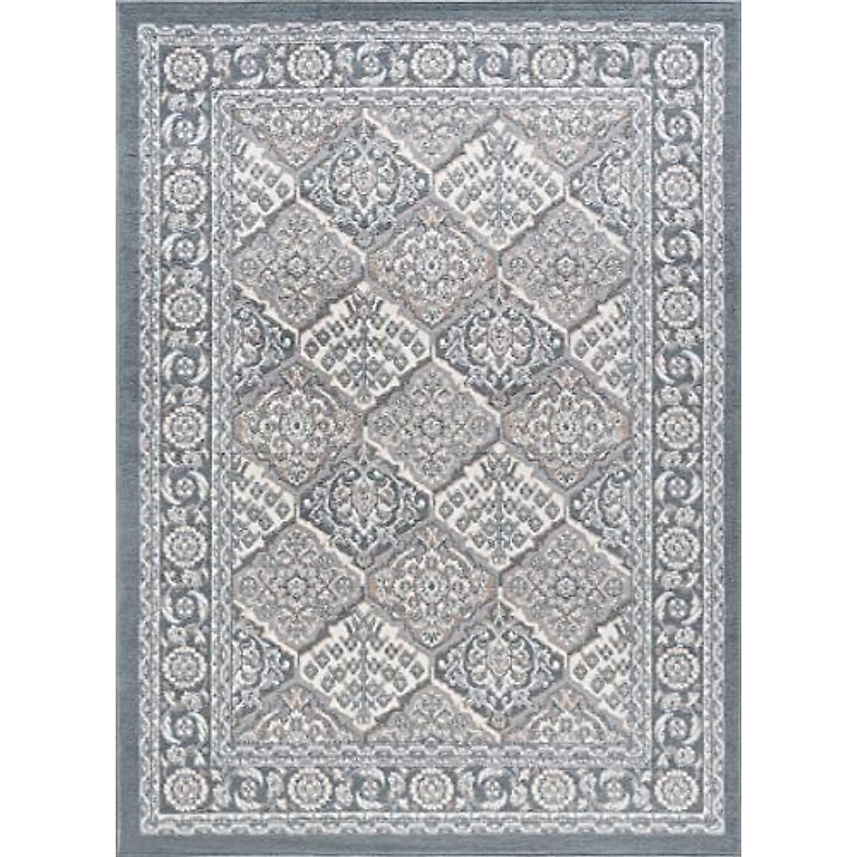 Universal Rugs Oxnard Area Rug, 4' x 5', Gray