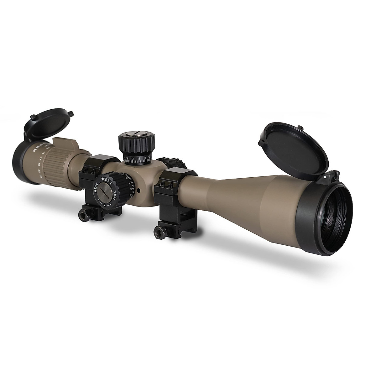 Monstrum G3 6-36x56 FFP Rifle Scope | Flat Dark Earth | Monstrum Extended Length Offset Scope Mount | 20 MOA | Bundle