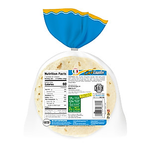 La Banderita Carb Counter® Street Taco | 4.5" Size Flour Tortillas |Zero Net Carbs |Keto Certified | 10.8 oz.| 14 Tortillas (Pack of 4)