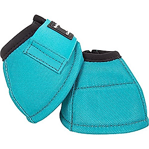 Classic Equine Dyno Turn Bell Boots, Aqua, Small