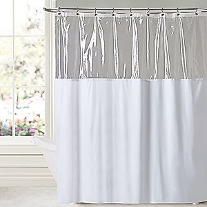 Sweet Home Collection 10 Gauge Vinyl Shower Curtain 72" x 72"