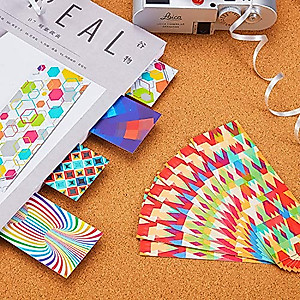 Optical Bookmarks Laminated Book Markers Creative Colored Bookmarks Reading Bookmarks for School Office Teacher Student Classroom Stationery Supply (80)
