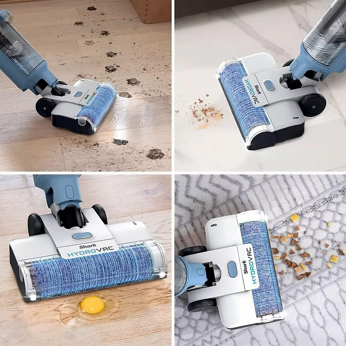 Shark WD201 HydroVac 120 Volt Cordless Pro XL Vacuum with Mop, Extra Large Clean Tank, and Brushroll for Hardwood (Certified Refurbished)