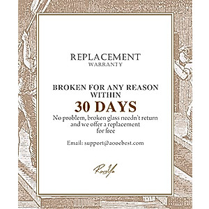 ROVSYA Red Wine Glasses Set of 4-28oz Large Wine Glasses Hand Blown Crystal-Clearer,Lighter for Wine Tasting, Gift Packaging for Wedding, Anniversary, Father's Day, Birthday