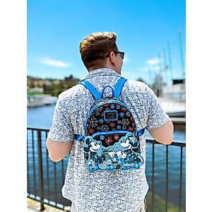 Loungefly Disney Mickey Mouse Fireworks Summertime Picnic Mini Backpack Exclusive