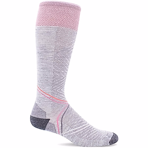 Sockwell Women's Pulse Knee High Firm Graduated Compression Sock, Lt. Grey - M/L