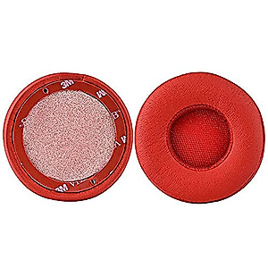 EP Earpads Replacement Protein Leather Memory Foam Ear Cushion Cover Compatible with Beats Ep Wired On-Ear Headphones (Red)