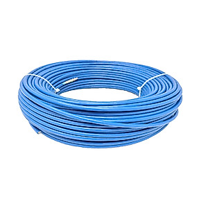 Micro Connectors, 250 Feet CAT 6A Solid & Shielded (F/UTP) CMR Riser Bulk Ethernet Cable-Blue (TR4-570SRBL-250)