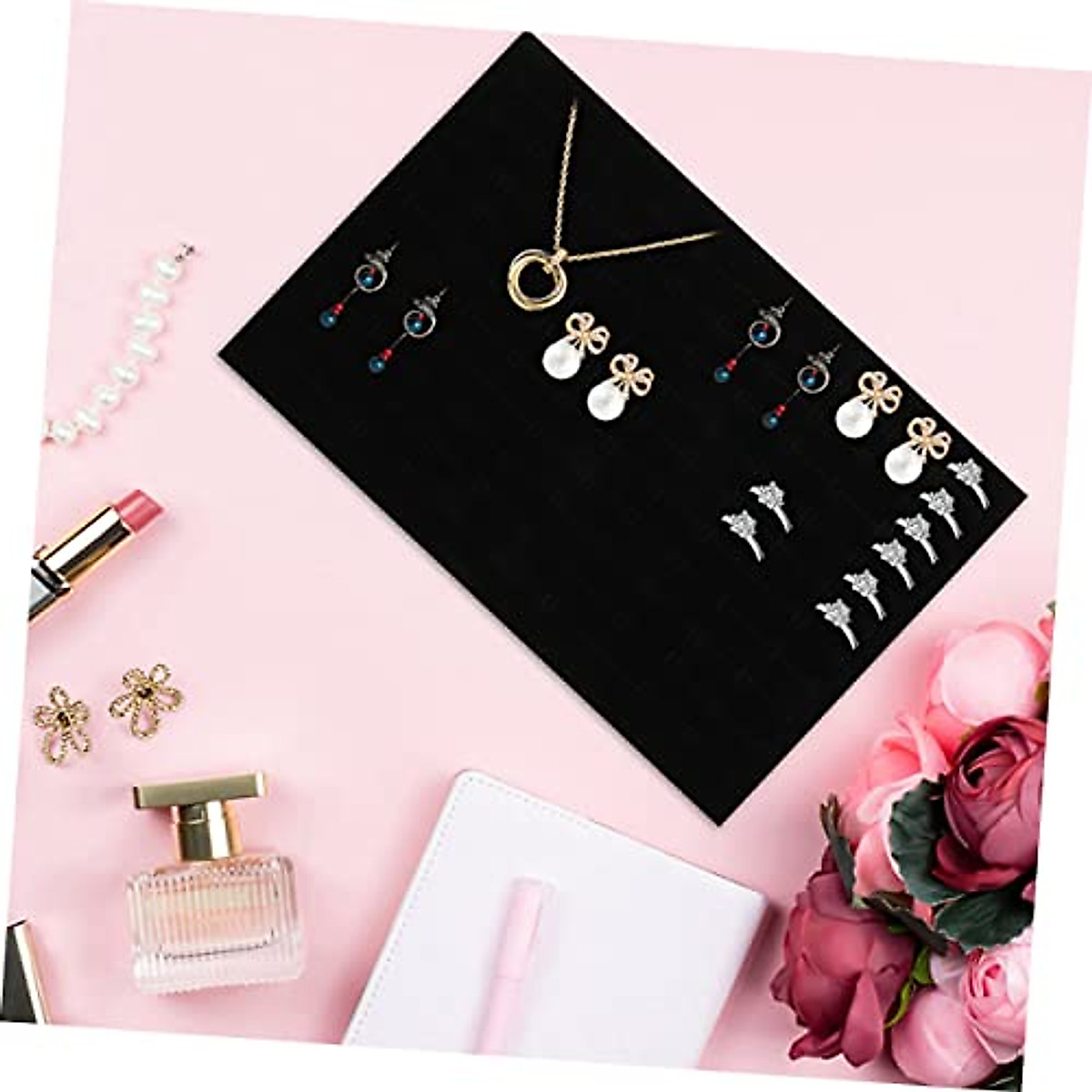 Zerodeko 16 Pcs Jewelry Box jewelry insert liner jewelry insert tray jewelry trays insert display mat jewelry display pad earring jewelry insert ear ring holder earrings Organizer sponge