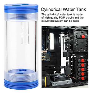 ASHATA PC Water Cooling Kit,Universal Water Cooling Radiator,Tubing,Pump,Cylindrical,Dual Fan,Mounting Accessories Computer Water Cooling Liquid Cooler Kit