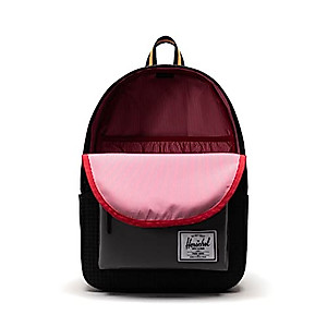 Herschel Classic Backpack XL, Black Grid/Gargoyle/Sun Orange, One Size