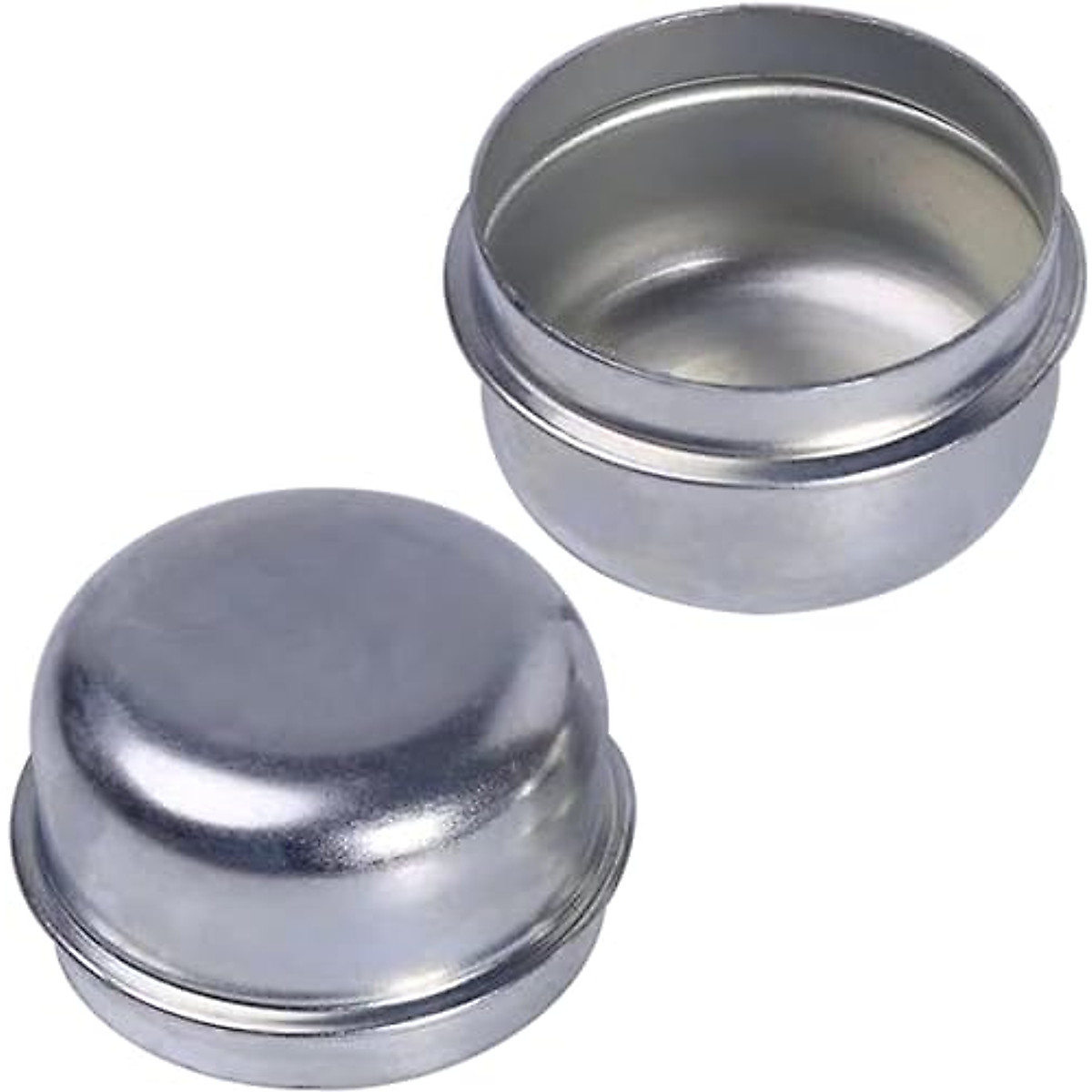 Z-oneMart 2 Pcs 1.98'' Replaces Trailer Grease Cover Dust Cap, Bearing Buddy Caps Apply to Steel Dust Caps for 2,000lbs-3,500lbs(2.0K-3.5k) 5 Lug/4 Lug Axle Hubs, DC-200