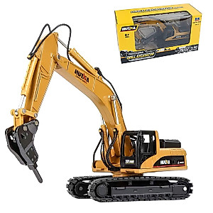 Gemini&Genius Drill Excavator Construction Site Vehicle Toys 1:50 Scale Diecast Digger and Driller Engineering Dump Truck Collectible Toys for Kids and Decoration for House (Demolition Machine)