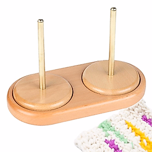 acime Yarn Spool Holder, Decorative Yarn Holder, Yarn Dispensing Bowl, Handmade Wool Holder, Ceramic Yarn Bowl, Wool Skein Holder, Yarn Storage Bag with Holder, Wooden Wool Bowl with Holder