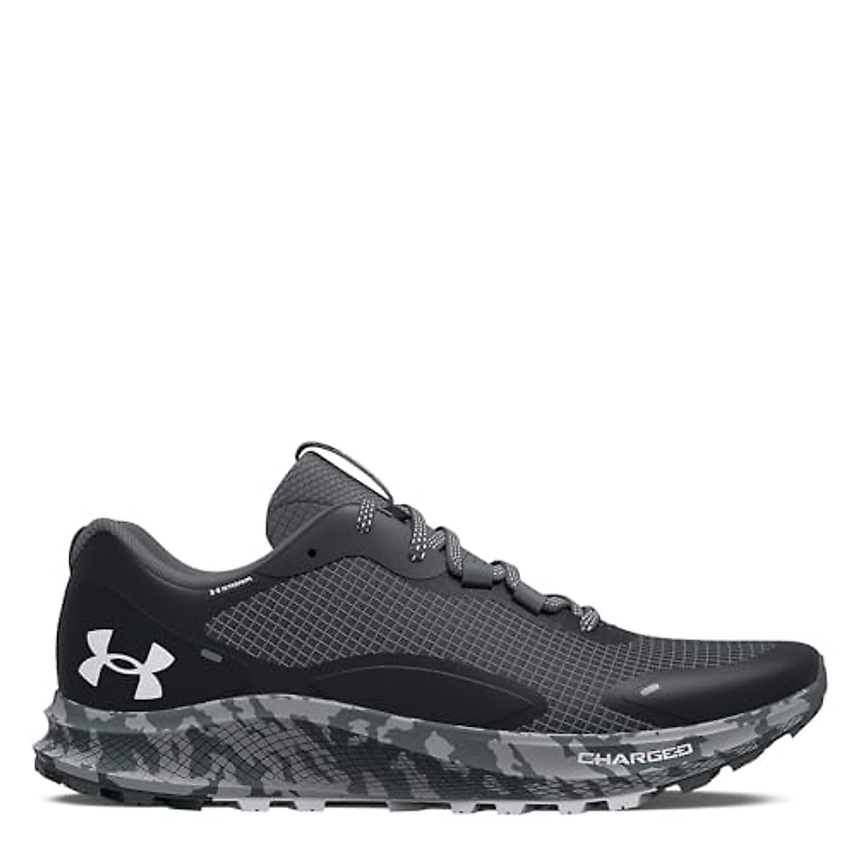 Under Armour Men's Charged Bandit 2 SP, Black/White, 9.5 Medium US
