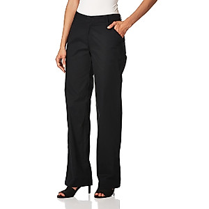 Dickies womens Relaxed Straight Stretch Twill pants, Black, 12 Long US